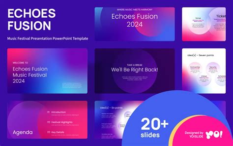 Echoes Fusion Music Festival Presentation Powerpoint Template