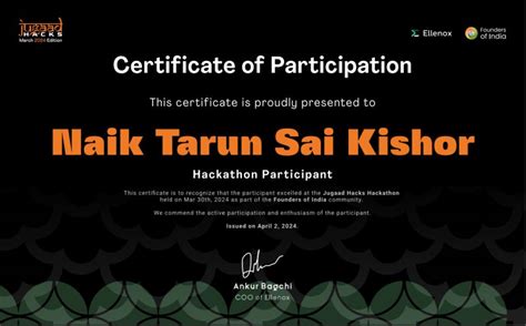 Naik Tarunsai Kishor On Linkedin Hackathon Innovation Techcommunity