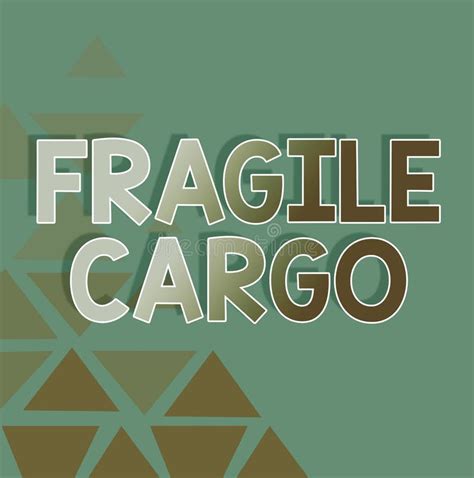 Sign Displaying Fragile Cargo Business Idea Breakable Handle With Care Bubble Wrap Glass