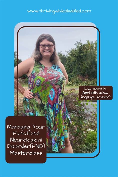 Managing Your Functional Neurological Disorder Masterclass Artofit