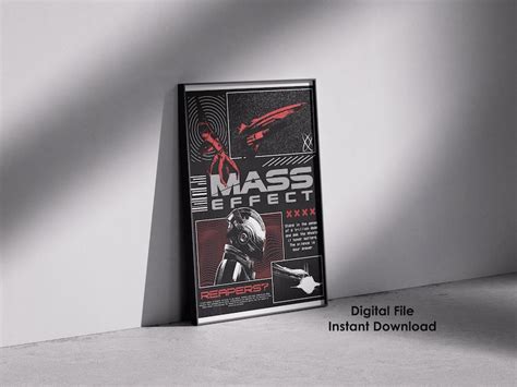 Mass Effect Poster Digital File Etsy