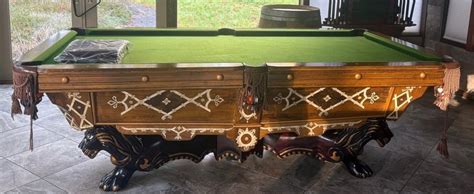 Pool Table And Que Rack Saratoga Automobile Museum
