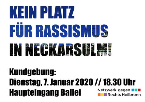 Kein Platz für Rassismus in Neckarsulm Mosbach gegen Rechts