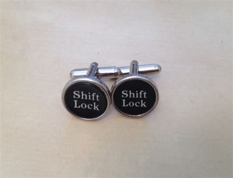 Sign Typewriter Jewelry Key Cufflinks Pair