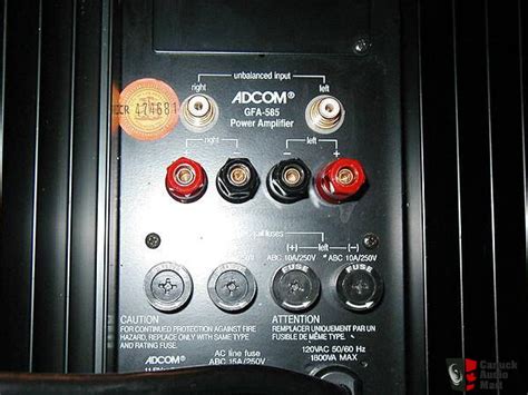 Adcom Gfa 585 Power Amp Photo 599966 Us Audio Mart