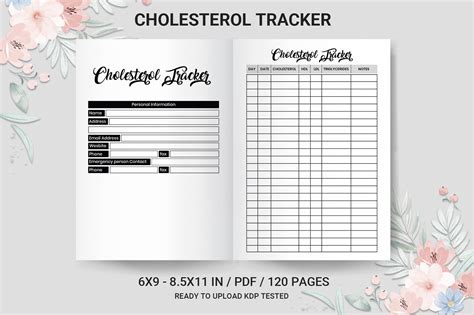 Cholesterol Tracker Kdp Interior Graphic By Skprintingpress · Creative
