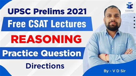 FREE Intensive CSAT Revision UPSC Prelims Reasoning Day YouTube
