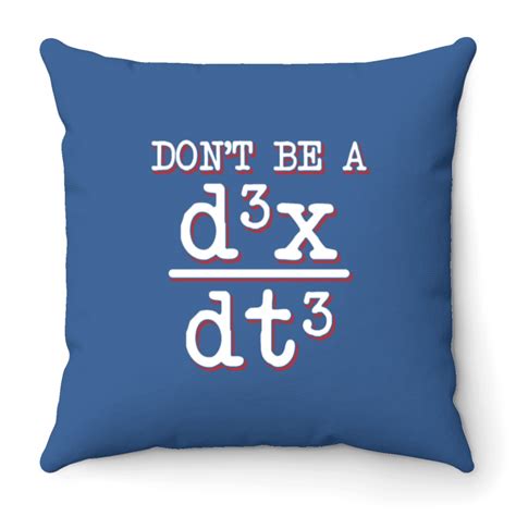 Dont Be A Jerk Math Geek Physics Equation Teacher Throw Pillows Sold By