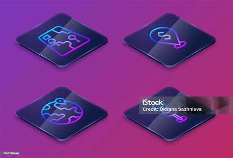 등각 투영 선 도시지도 탐색 지구본 위치 현금 위치 및 푸시 핀을 설정합니다 파란색 사각형 버튼입니다 벡터 0명에 대한 스톡