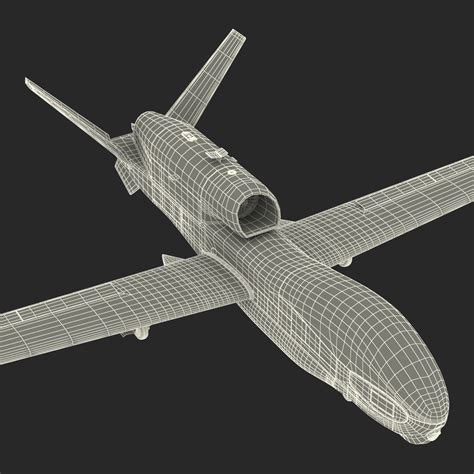 Drone Rq 4 Global Hawk Gréé Modèle 3d 129 Max Free3d