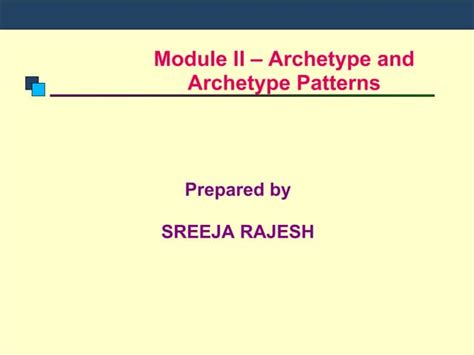software architecture and project management module ii archetype