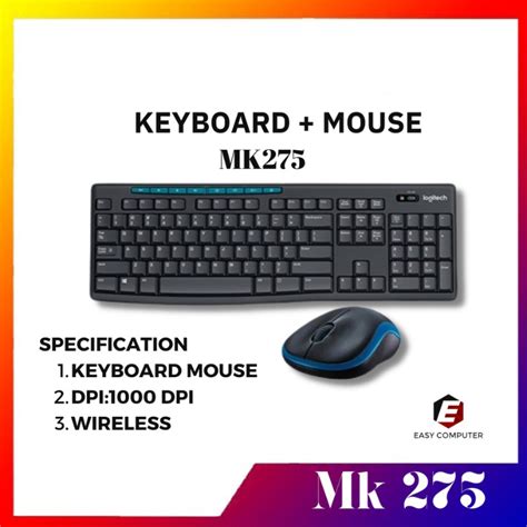 New Stock Arrived Logitech Mk275 Wireless Keyboard And Mouse Combo 2