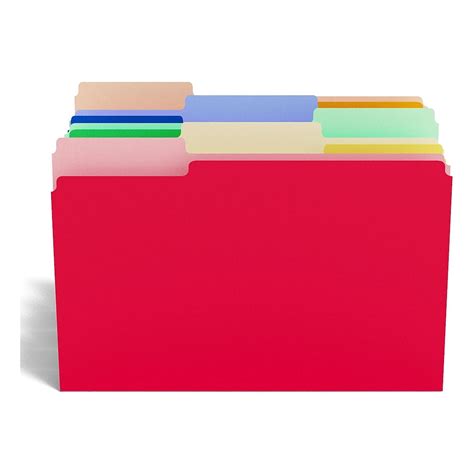 Staples File Folder 13 Cut Letter Size Assorted Colors 200carton
