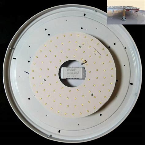 Led 房間 客廳 吸頂燈 風扇燈 吊燈 圓型燈管改造燈板套件 圓形光源貼片 2835led燈盤 110v 白光 48w 蝦皮購物