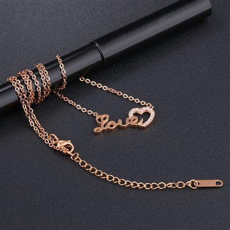 Lantisor Finut Placat Aur Love Zirconiu Accessories For You Afyro