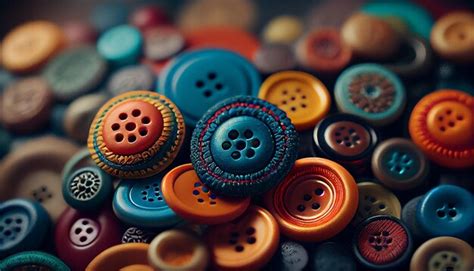 Premium Ai Image Lots Of Different Buttons Closeup