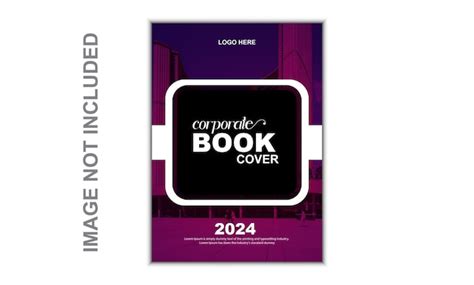 Plantilla De Portada De Libro Azul En Blanco