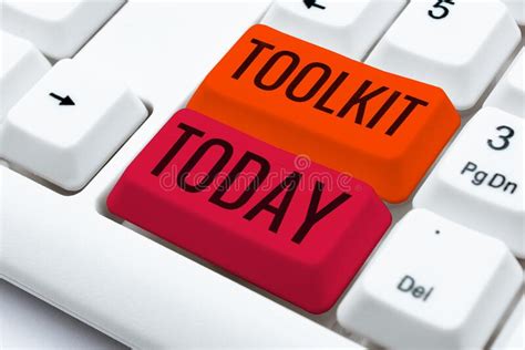 Handwriting Text Toolkit Business Concept Set Of Tools Kept In A Bag Or Box And Used For A