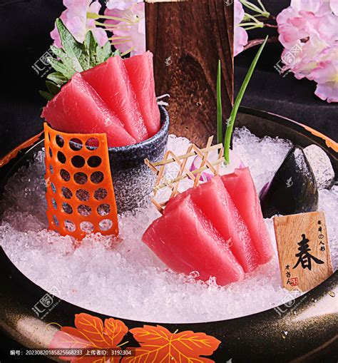 金枪鱼刺身 日韩料理 食品餐饮 摄影素材 汇图网www huitu