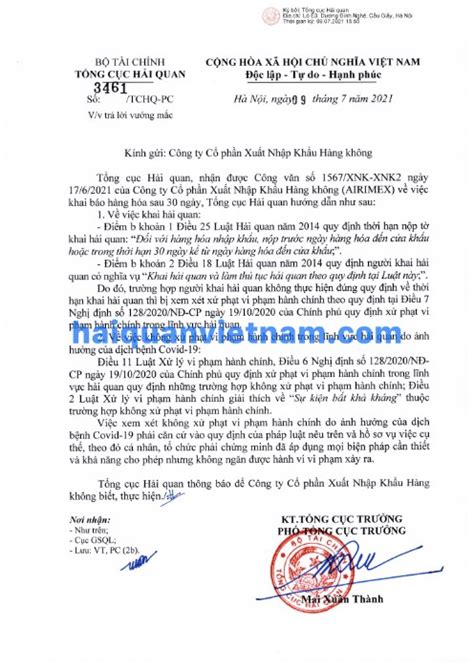 Lỗi vi phạm khai báo hàng hóa sau 30 ngày