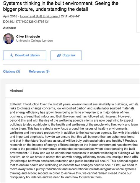 Si Construct Hub On Linkedin Systems Thinking In The Built Environment Seeing The Bigger Picture…