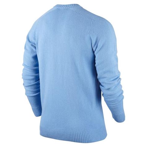 Nike Mens Lambswool Crew Neck Sweater Logo On Chest Golfonline