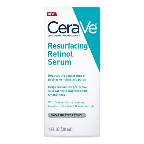 Cerave Resurfacing Retinol Serum серум с ретинол за лице за намаляване