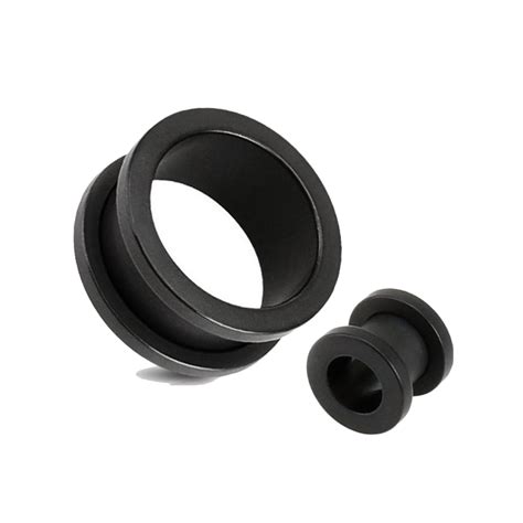 316l Black Flesh Tunnel Redz Tattoo Supply