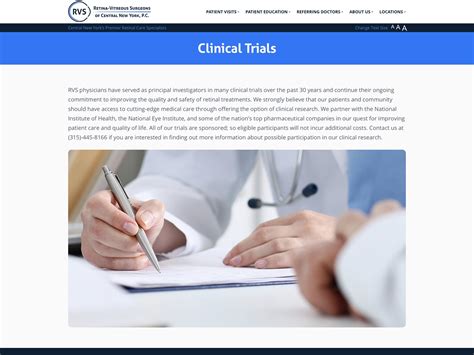 Clinical Trials Retina Vitreous Surgeons Of Cny