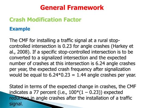 Ppt Crash Modification Factors And Functions Powerpoint Presentation