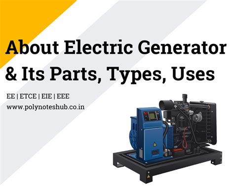What Is Electric Generator Parts Types Applications New Topic