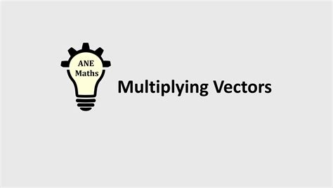 Multiplying Vectors Full Lesson Teaching Resources