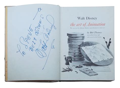 Walt Disney And Artists Signed The Art Of Animation