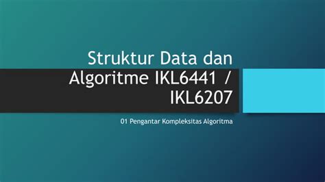 Pengantar Kuliah Struktur Data Menggunakan Bahasa Python Ppt