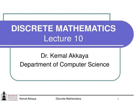 Ppt Discrete Mathematics Lecture 10 Powerpoint Presentation Free Download Id 5544608
