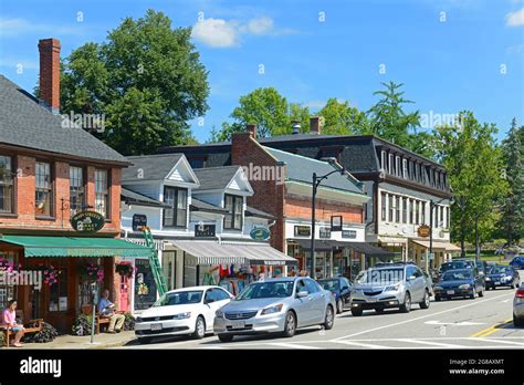 Historic Buildings On Main Street In Historic Center Of Concord