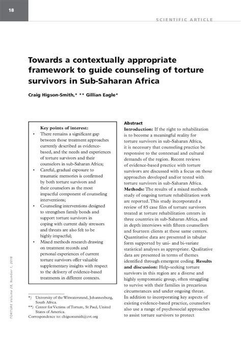 Pdf Towards A Contextually Appropriate Framework To Guide