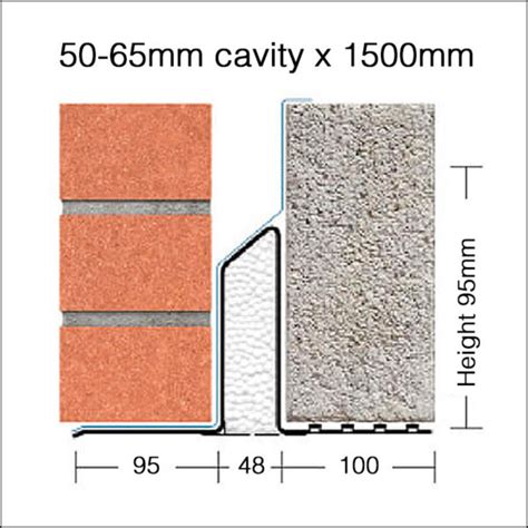 50 65mm Standard Cavity Wall Lintel 1500mm Mbs Building Supplies