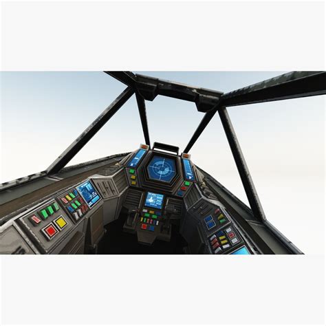 Space Force 1 Interceptor Light Assault Fighter Low Poly 3d Model Download Spaceship On