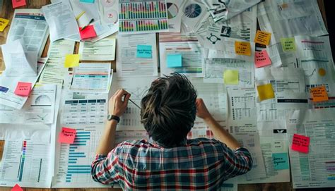 premium photo a focused executive summarizing insights from multiple