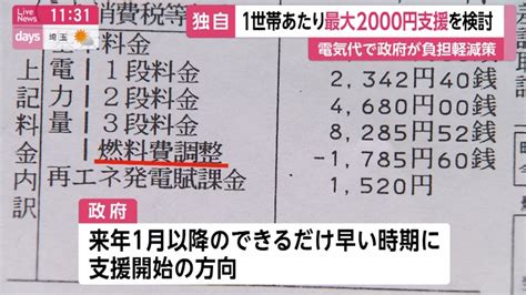 Mi2 On Twitter 【電気代、月額2千円支援で調整】政府が電気代負担軽減策として、1世帯当たり月額2000円程度を支援する案を