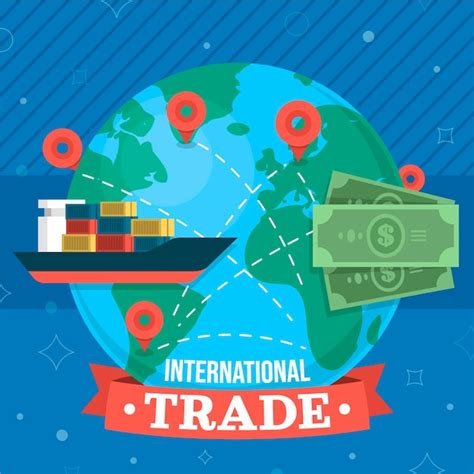 Comercio Internacional De Ilustración De Diseño Plano Vector Gratis