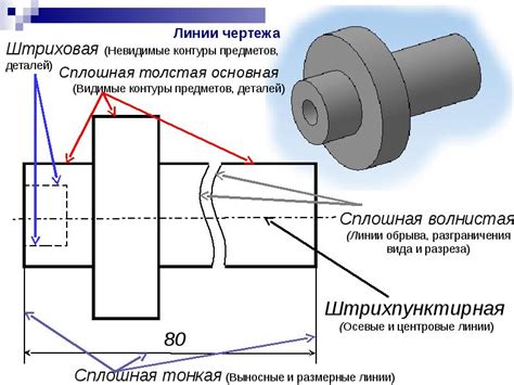 Выносные и размерные линии на чертеже: Инженерная графика | Лекции ...