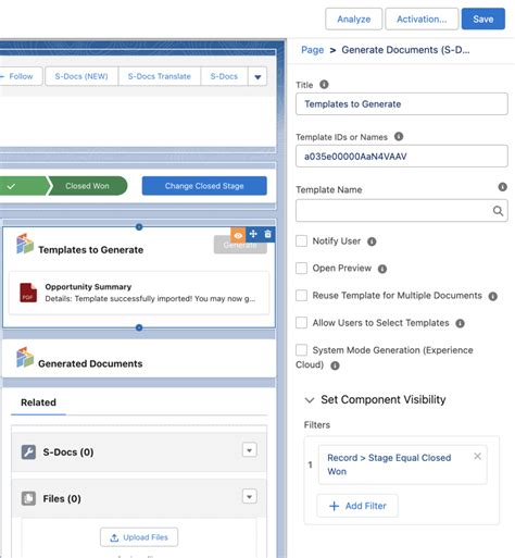 Configure The S Docs LWC For Document Generation S Docs Knowledge Base
