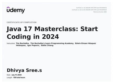 Dhivya Sree S On Linkedin Improved My Java Proficiency Through The