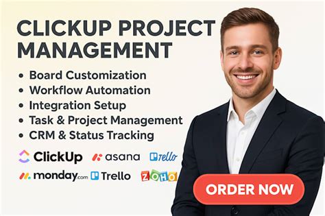 Project Management Clickup Asana Trello Monday Crm Clickup Setup Automation Jira By Eliasreed399
