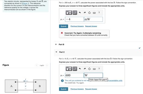 Solved Two Electric Circuits Represented By Boxes A And B Chegg Com