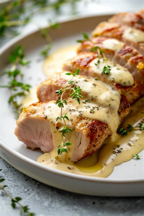 Mouth Watering Instant Pot Keto Pork Loin With Creamy Dijon Sauce Recipe