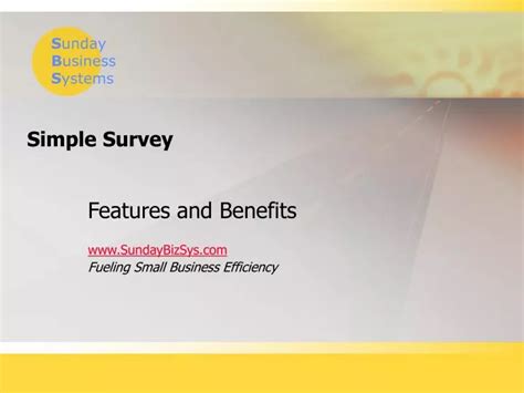 PPT Simple Survey PowerPoint Presentation Free Download ID