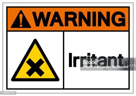 Warning Irritant Symbol Sign Vector Illustration Isolated On White